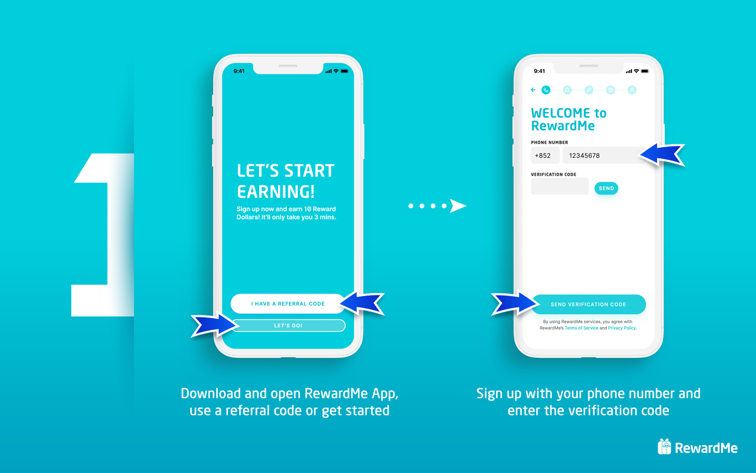 How to sign up for RewardMe in minutes — Shop & earn rewards automatically!